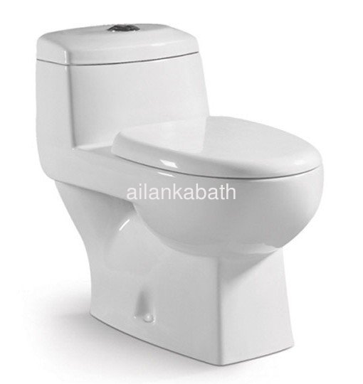 Bathroom Sanitary Ware Ceramic Washdown One piece Toilet with 10cm/4inch diameter outlet K