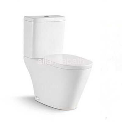 SanitaryWare Ceramic WC with 10cm/4inch diameter outlet Bathroom Washdown Two-piece Toilet
