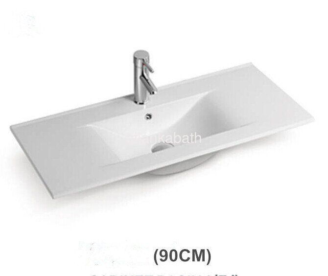 Mounting Above Cabinet Ceramic Sinks Sanitary Ware Cabinet Basin Bathroom Hand Wash Basin