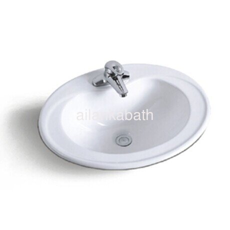 Fixing Above Counter Sanitary Ware Ceramic Sinks Bathroom Abover Counter Hand wash Basin