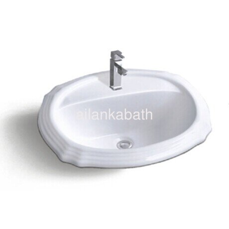 Fixing Above Counter Sanitary Ware Ceramic Sinks Bathroom Abover Counter Hand wash Basin