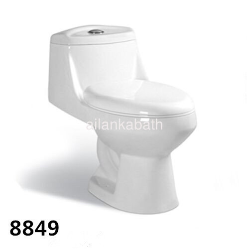 Hot Sale Bathroom Ceramic Toilet Floor Mounted S-trap 300/400mm Siphonic One-piece Toilet