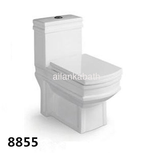 Hot Sale Bathroom Ceramic Toilet S-trap 300mm and P-trap 180mm Washdown One-piece Toilet