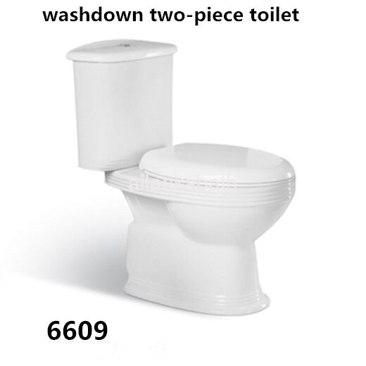 Bathroom Floor Mounted S-trap 300mm Roughing-in Washdown Two-piece Toilet