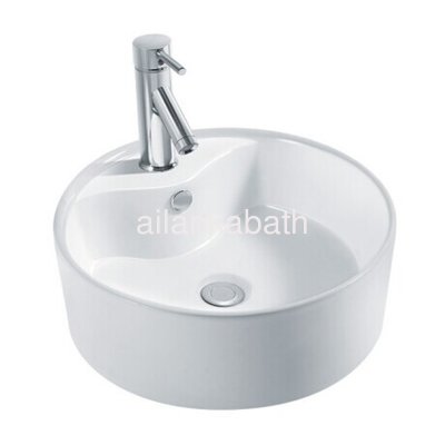 Round Countertop Mounting Ceramic Sinks Sanitary Ware Art Basin Bathroom Hand Wash Basin