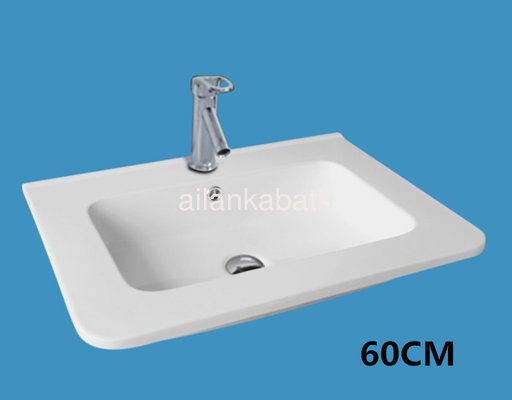Mounting Above Cabinet Ceramic Sinks Sanitary Ware Cabinet Basin Bathroom Hand Wash Basin