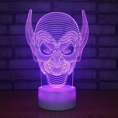 China new novelty special gift item  Crackle base 3D acrylic led small night light, small led table lamp  with 7 colors supplier
