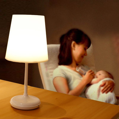 2018 hottest table lamp with both touching control and remote control, smart night light with soft led light supplier