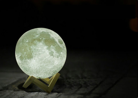 new 2018 Creative 3D led Lights 3D Print Moon Light supplier