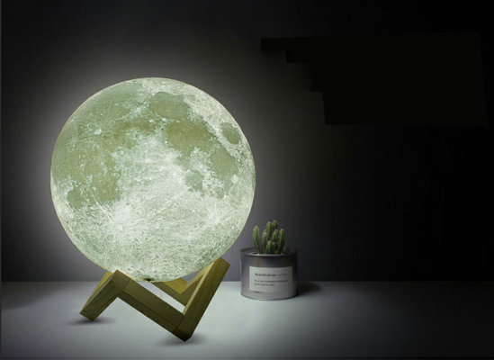 new 2018 Creative 3D led Lights 3D Print Moon Light supplier