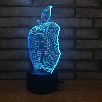 Manufacturer wholesale multicolored USB 3D acrylic led small night light, table lamp night lamp supplier
