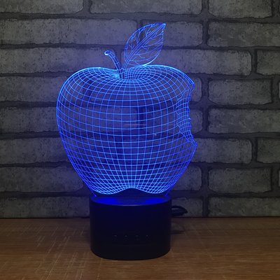 Manufacturer wholesale multicolored USB 3D acrylic led small night light, table lamp night lamp supplier