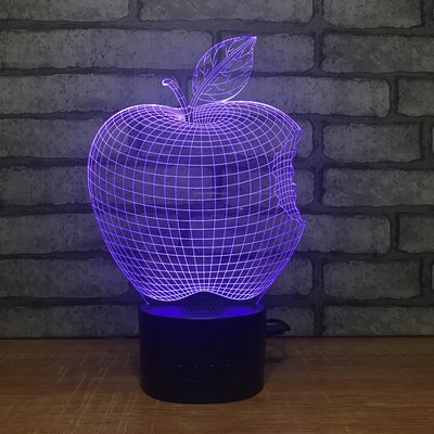 Manufacturer wholesale multicolored USB 3D acrylic led small night light, table lamp night lamp supplier
