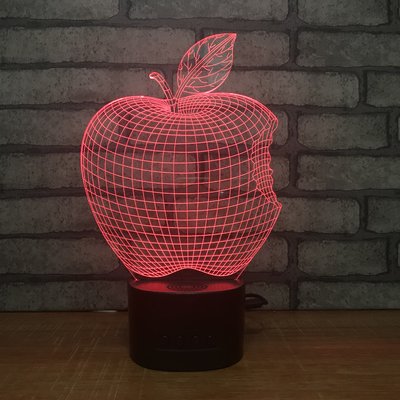 Manufacturer wholesale multicolored USB 3D acrylic led small night light, table lamp night lamp supplier