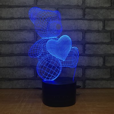 Manufacturer wholesale multicolored USB 3D acrylic led small night light, Led table lamp night lamp supplier