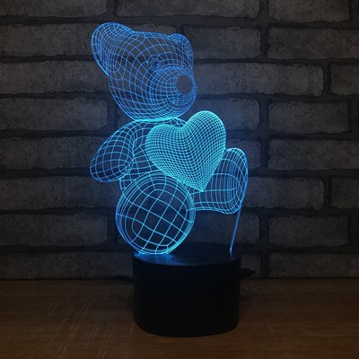 Manufacturer wholesale multicolored USB 3D acrylic led small night light, Led table lamp night lamp supplier