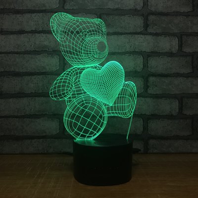 Manufacturer wholesale multicolored USB 3D acrylic led small night light, Led table lamp night lamp supplier