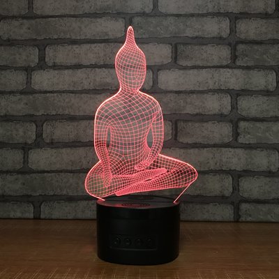 Novelty gift item 3D acrylic led small night light, table lamp night lamp with usb charging supplier
