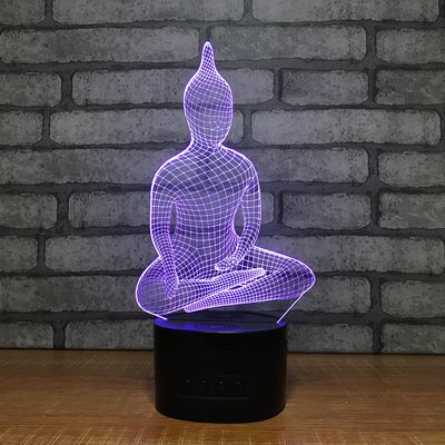 Novelty gift item 3D acrylic led small night light, table lamp night lamp with usb charging supplier