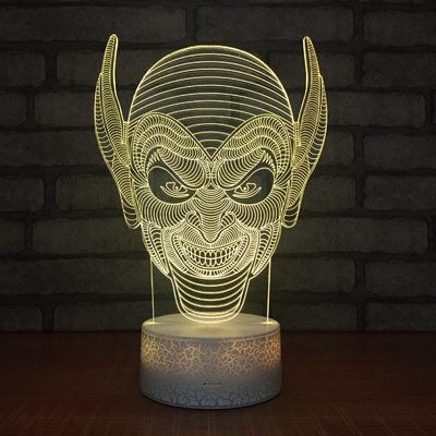 new novelty special gift item  Crackle base 3D acrylic led small night light, small led table lamp  with 7 colors supplier