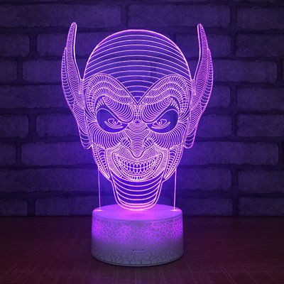 new novelty special gift item  Crackle base 3D acrylic led small night light, small led table lamp  with 7 colors supplier