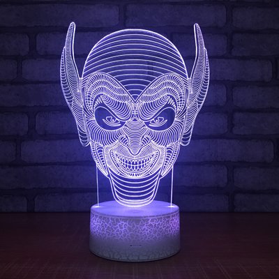 new novelty special gift item  Crackle base 3D acrylic led small night light, small led table lamp  with 7 colors supplier