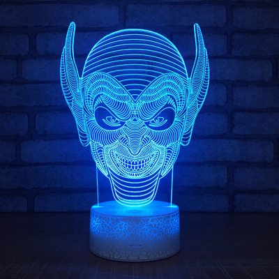 new novelty special gift item  Crackle base 3D acrylic led small night light, small led table lamp  with 7 colors supplier