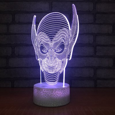 new novelty special gift item  Crackle base 3D acrylic led small night light, small led table lamp  with 7 colors supplier