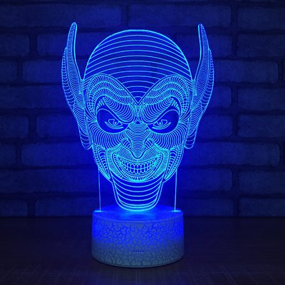 new novelty special gift item  Crackle base 3D acrylic led small night light, small led table lamp  with 7 colors supplier