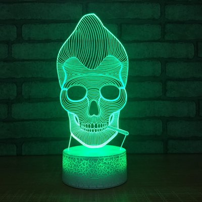 new novelty special gift item  Crackle base 3D acrylic led small night light, small led table lamp  with 7 colors supplier