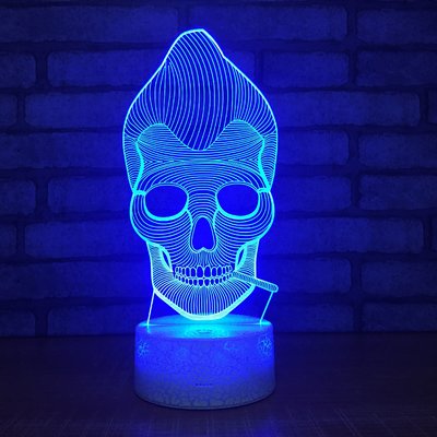 new novelty special gift item  Crackle base 3D acrylic led small night light, small led table lamp  with 7 colors supplier