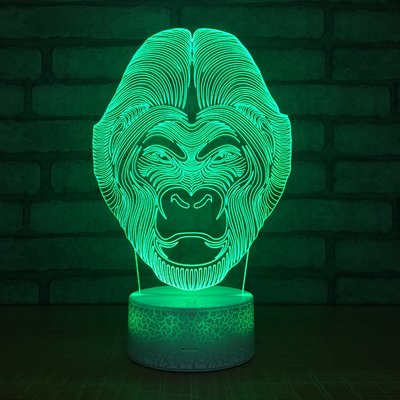 new gift item 3D acrylic led small night light led light, small led table lamp  with 7 colors and crackle base supplier