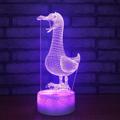 Acrylic 3D laser led small night light table lamp,  Unique and innovative style led table light led light supplier