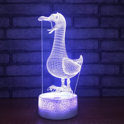 Acrylic 3D laser led small night light table lamp,  Unique and innovative style led table light led light supplier