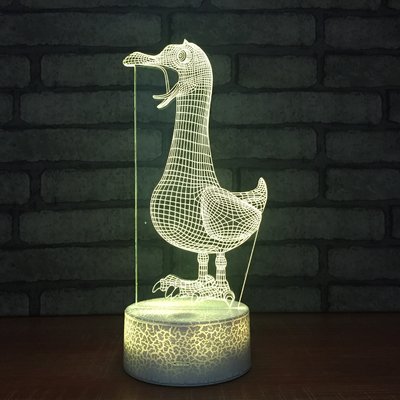 Acrylic 3D laser led small night light table lamp,  Unique and innovative style led table light led light supplier
