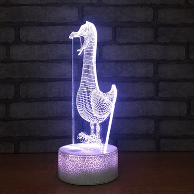 Acrylic 3D laser led small night light table lamp,  Unique and innovative style led table light led light supplier