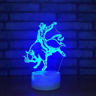 Acrylic 3D laser led small night light table lamp,  Unique and innovative style led table light led light supplier