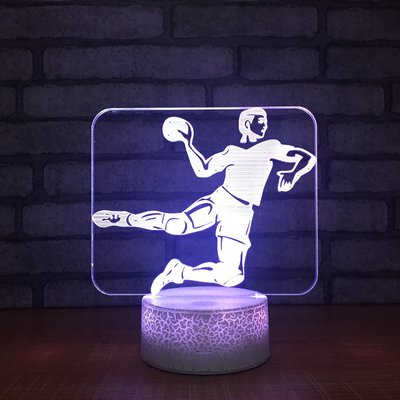 2018 Unique and innovative led table lamp, Acrylic 3D laser led lamp night light with special crackle base supplier