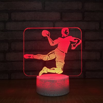 2018 Unique and innovative led table lamp, Acrylic 3D laser led lamp night light with special crackle base supplier