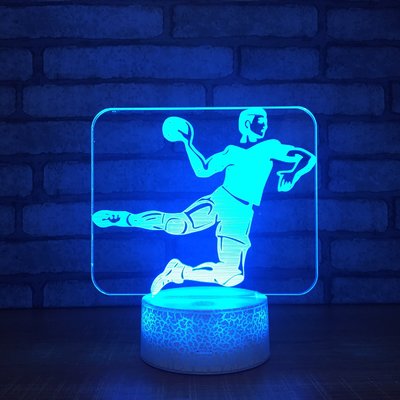 2018 Unique and innovative led table lamp, Acrylic 3D laser led lamp night light with special crackle base supplier