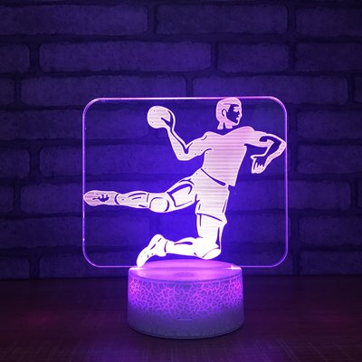 2018 Unique and innovative led table lamp, Acrylic 3D laser led lamp night light with special crackle base supplier