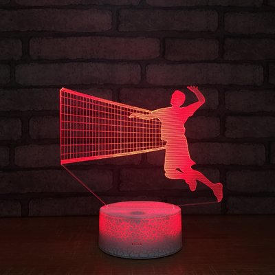 2018 Unique and innovative led table lamp, Acrylic 3D laser led lamp night light with special crackle base supplier