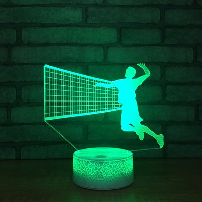 2018 Unique and innovative led table lamp, Acrylic 3D laser led lamp night light with special crackle base supplier
