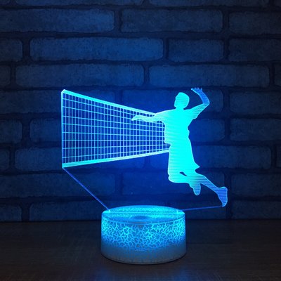 2018 Unique and innovative led table lamp, Acrylic 3D laser led lamp night light with special crackle base supplier