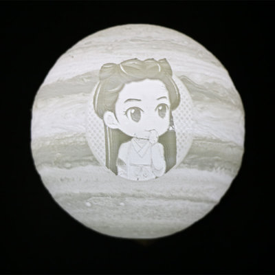new 2018 hottest Creative 3D led Moon Lights , Customized pattern 3D Print Moon night Light with kinds of size supplier