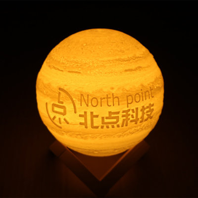 new 2018 hottest Creative 3D led Moon Lights , Customized pattern 3D Print Moon night Light with kinds of size supplier