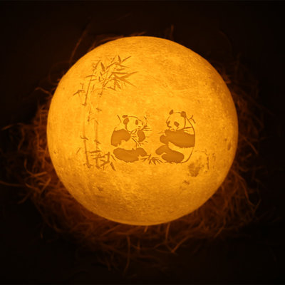 new 2018 hottest Creative 3D led Moon Lights , Customized pattern 3D Print Moon night Light with kinds of size supplier