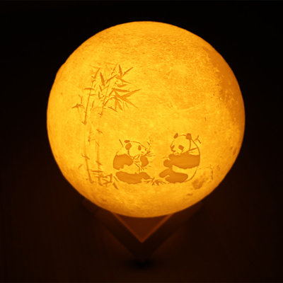 new 2018 hottest Creative 3D led Moon Lights , Customized pattern 3D Print Moon night Light with kinds of size supplier