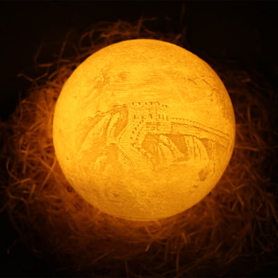 new 2018 hottest Creative 3D led Moon Lights , Customized pattern 3D Print Moon night Light with kinds of size supplier