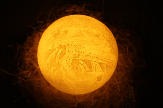 new 2018 hottest Creative 3D led Moon Lights , Customized pattern 3D Print Moon night Light with kinds of size supplier